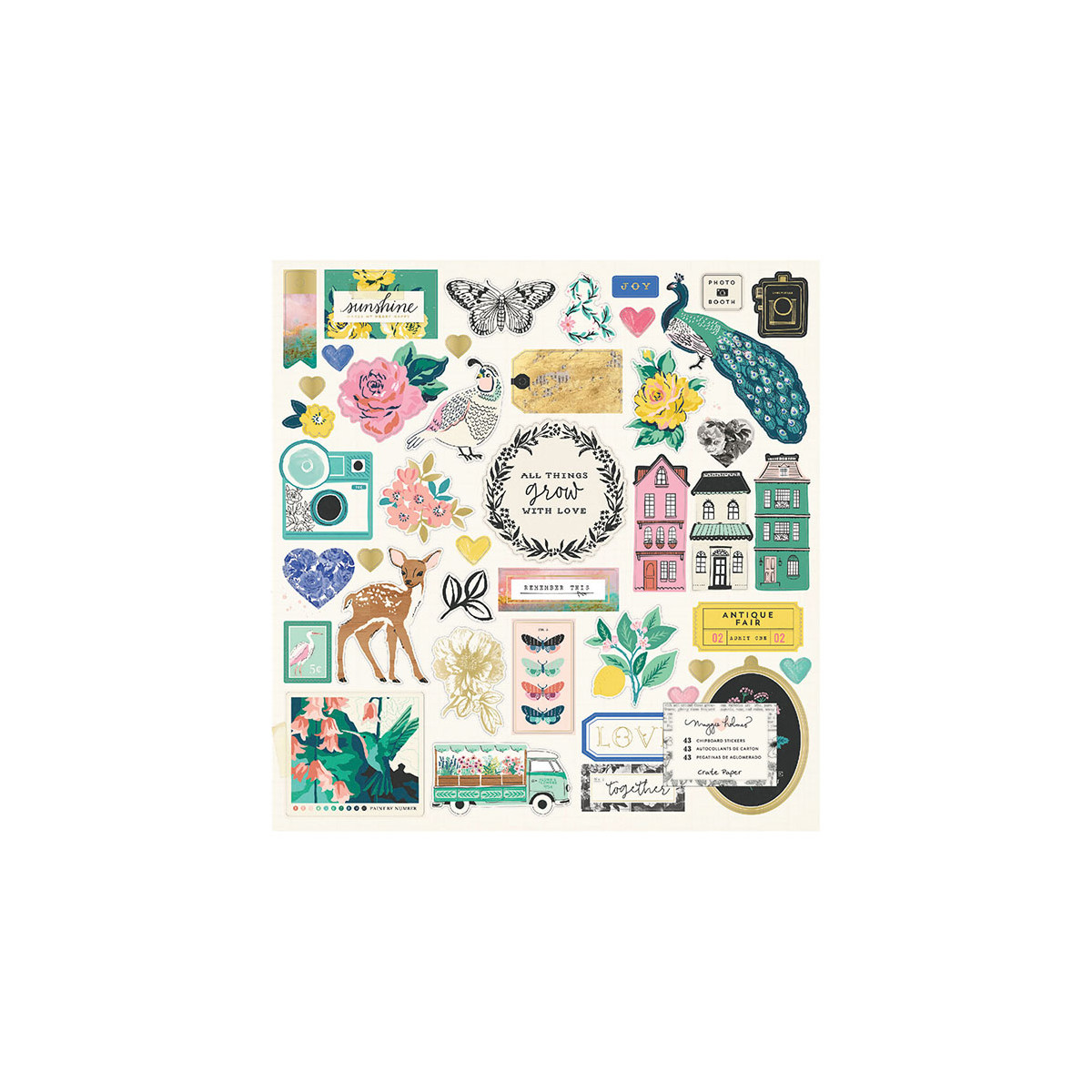 Chipboards | Crate Paper - Maggie Holmes Flourish 12x12 Chipboard ...