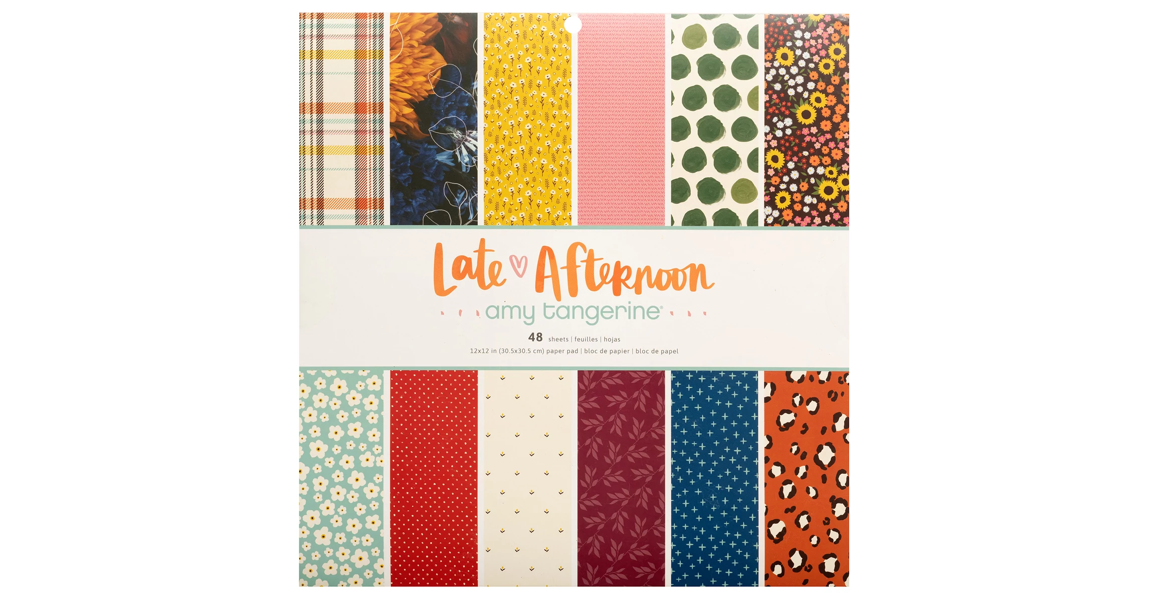 12x12 papers | American Crafts - Amy Tangerine - Late Afternoon 12x12 ...
