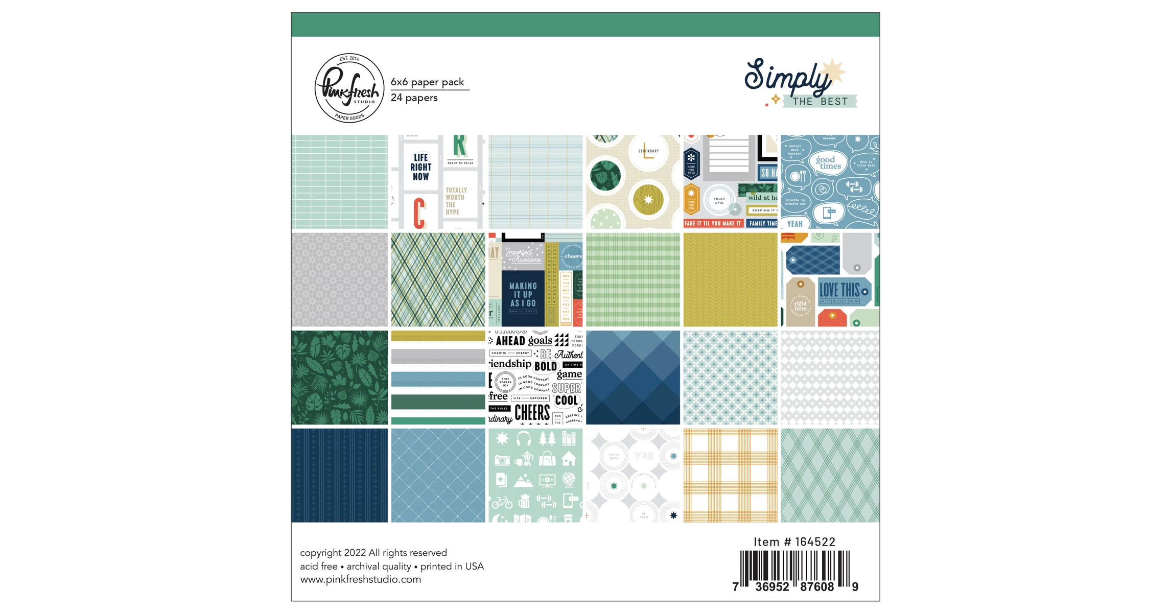 6x6, 6x8 paper pads | Pinkfresh Studio - Simply the Best 6x6 Paper Pack ...