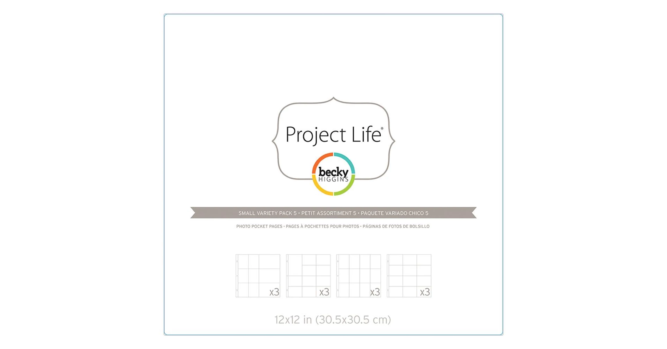 12x12 album | Project Life - Becky Higgins Photo Pockets - Variety Pack ...