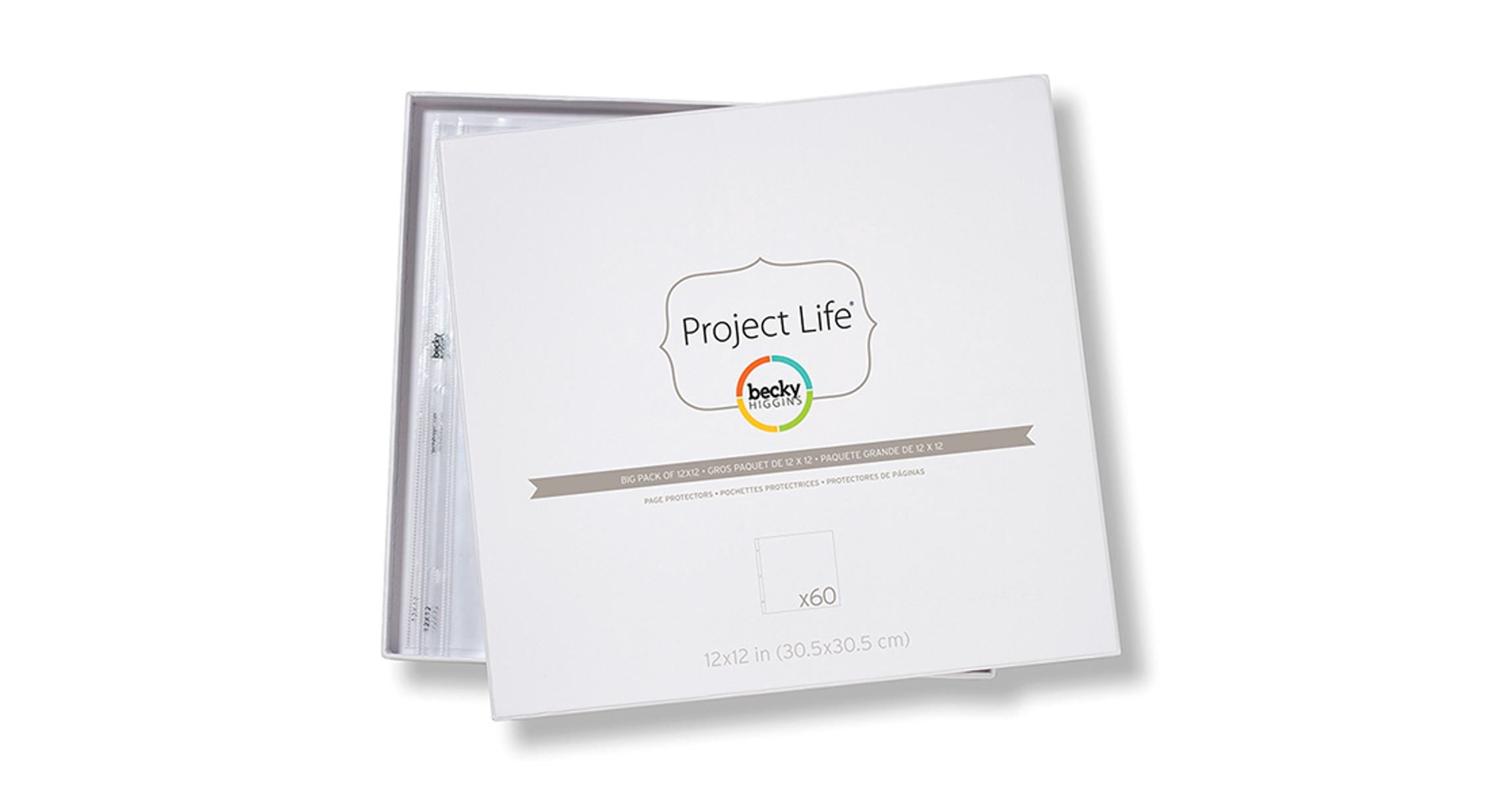 12x12 album | Project Life - Becky Higgins 12x12 Page Protector (60 ...