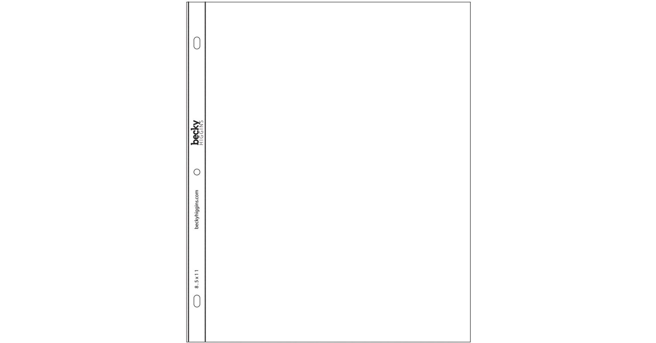 8.5x11 Album, Page Protectors | Project Life - Becky Higgins 8.5x11 ...