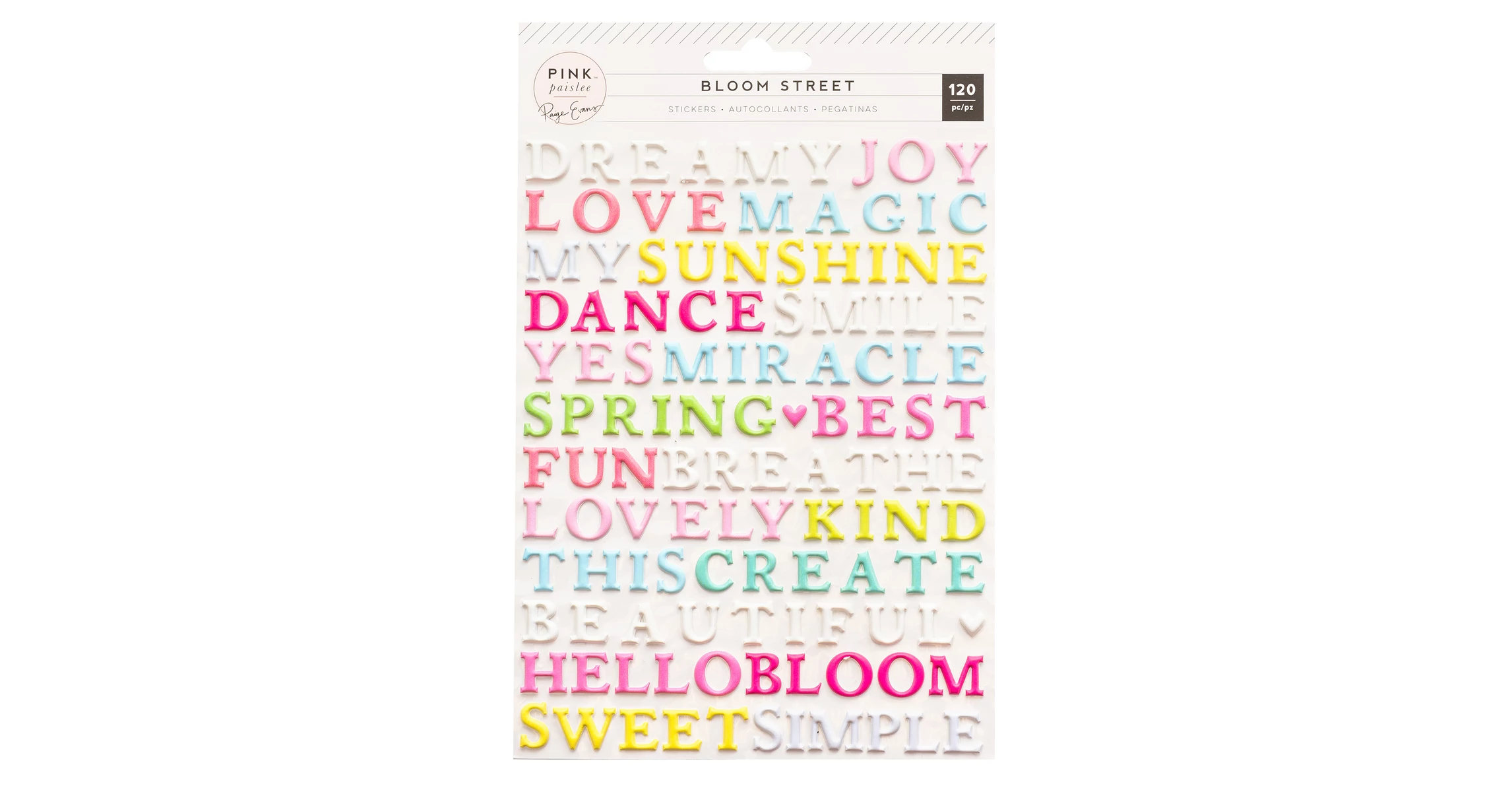 Alphabets | Pink Paislee - Paige Evans - Bloom Street Puffy Word ...