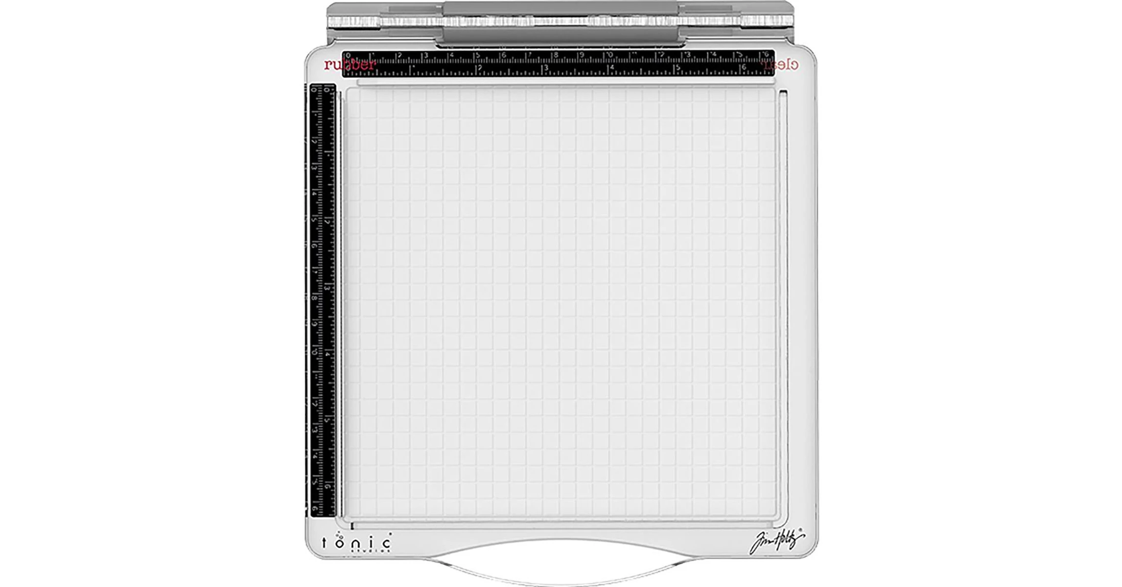 Stamping Supplies | Tim Holtz Travel Stamp Platform 6.5X6.5 - Pink and ...