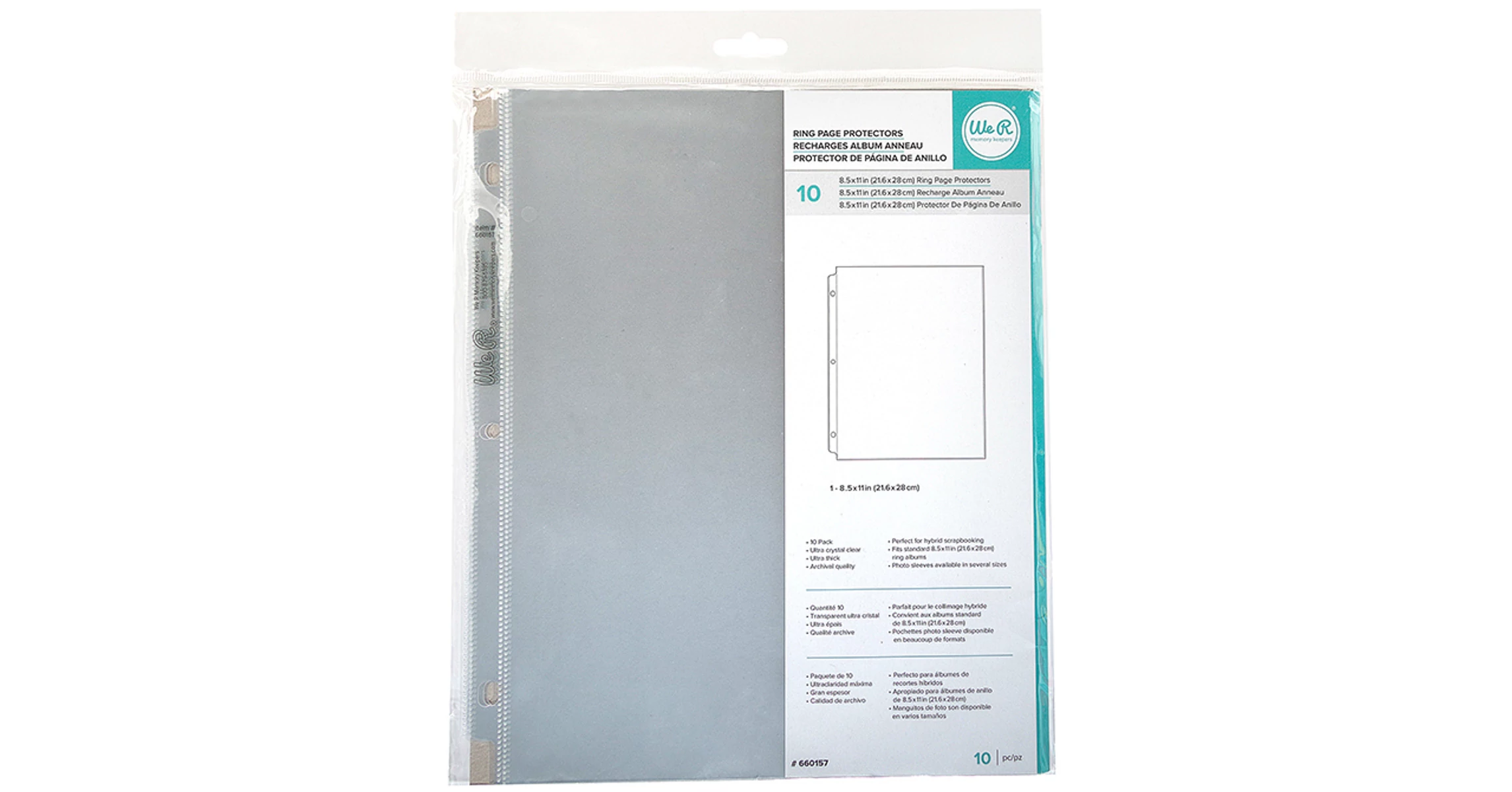 8.5x11 Album, Page Protectors | We R Memory Keepers - 8.5x11 Page ...