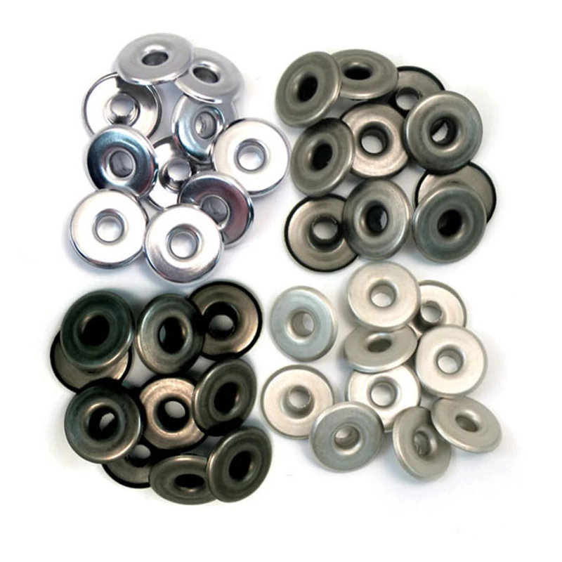 We R Memory Keepers Crop A Dile We R Memory Keepers Wide Eyelets Cool Metal 40 pieces Pink and Paper Scrapbooking Shop