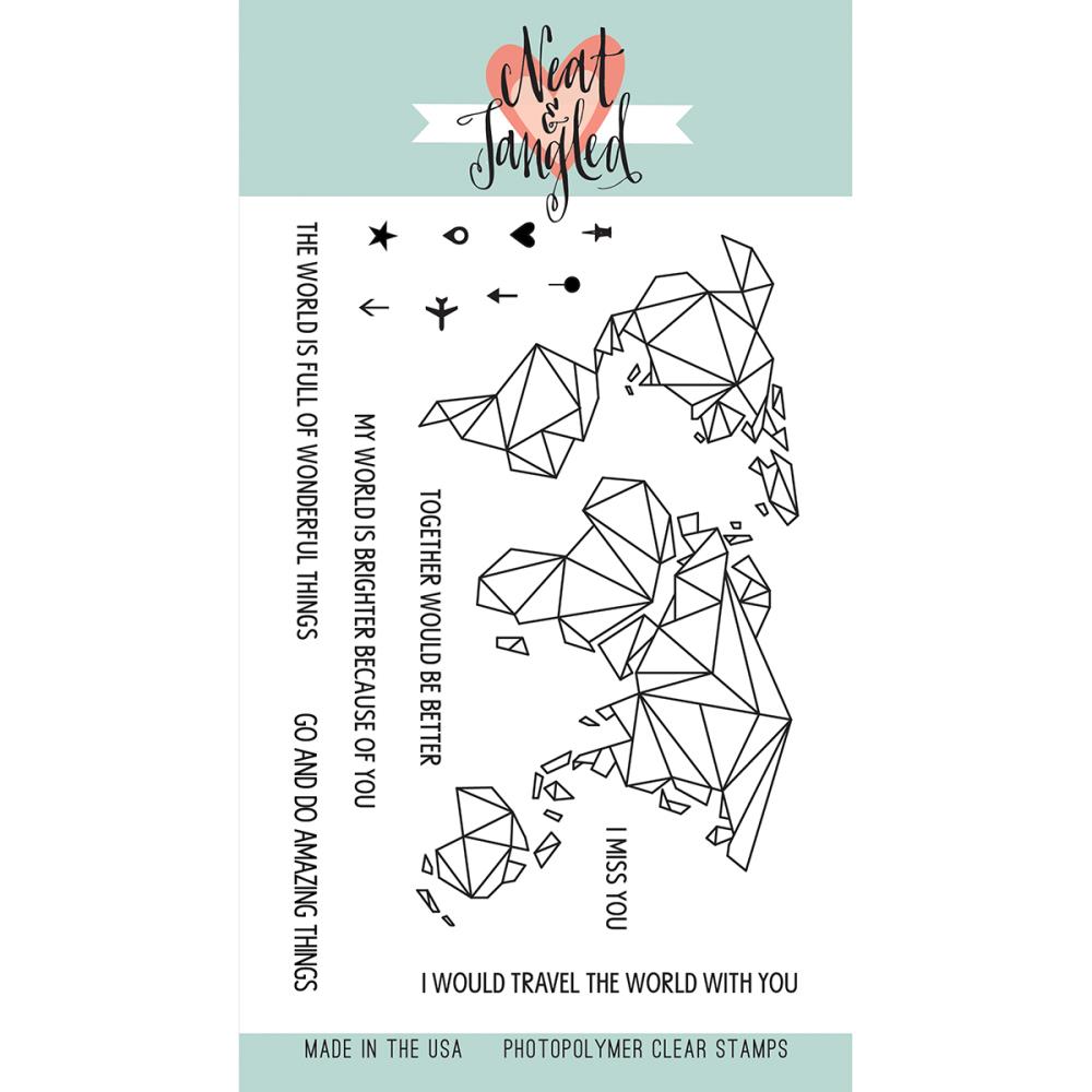 Neat & Tangled Stamps | Neat & Tangled 4x6 Stamp Set - Origami Map ...